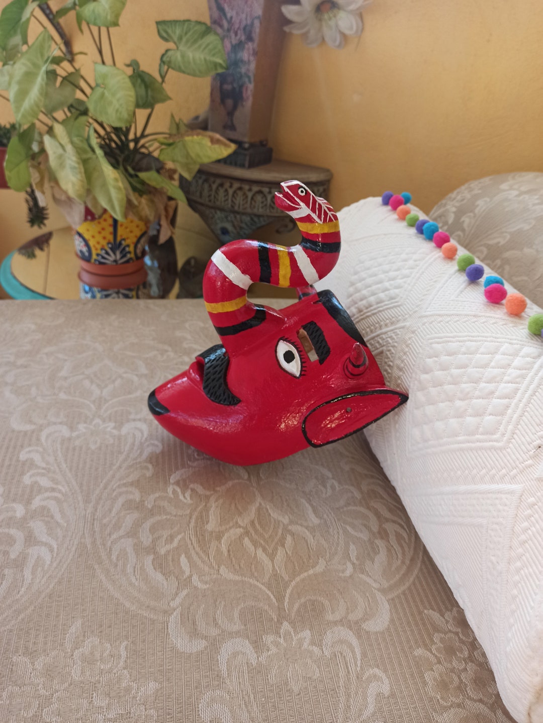 Authentic Mexican Wooden Mask of Devil of the Moro Turco Dance ...