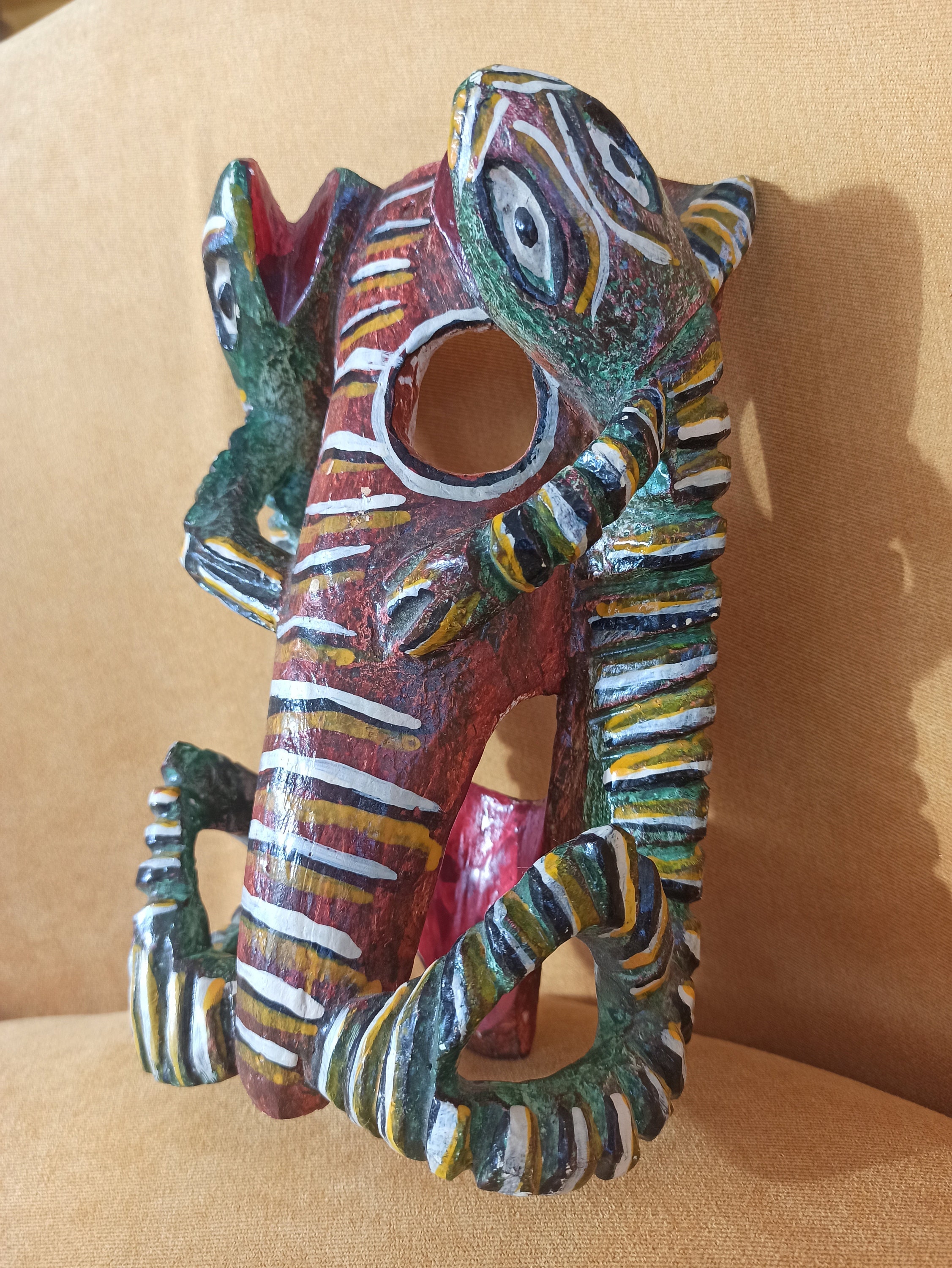 Very Rare Decorative Mexican Wooden Mask From Quechultenango - Etsy