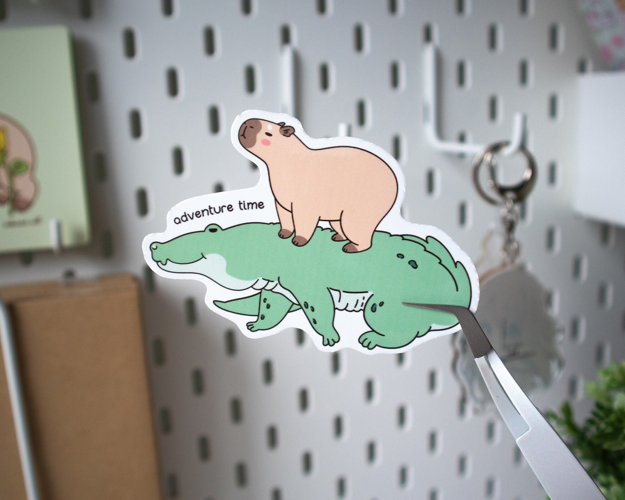 Capybara and Crocodile Alligator Cute Kawaii Adventure Time - Etsy