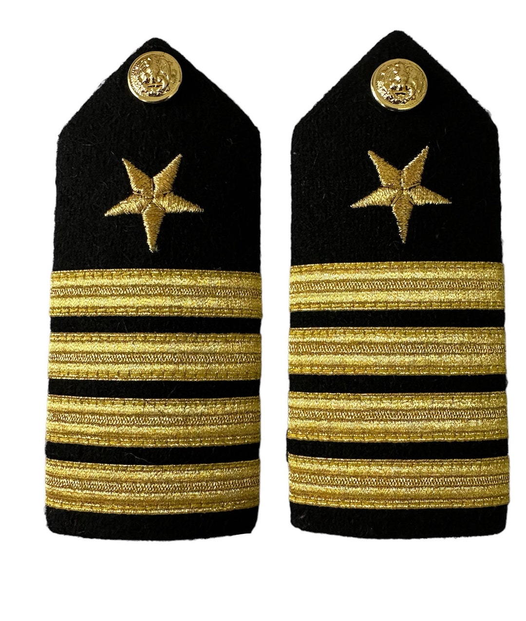 U.S. Navy Captain Shoulder Board Pair - Etsy