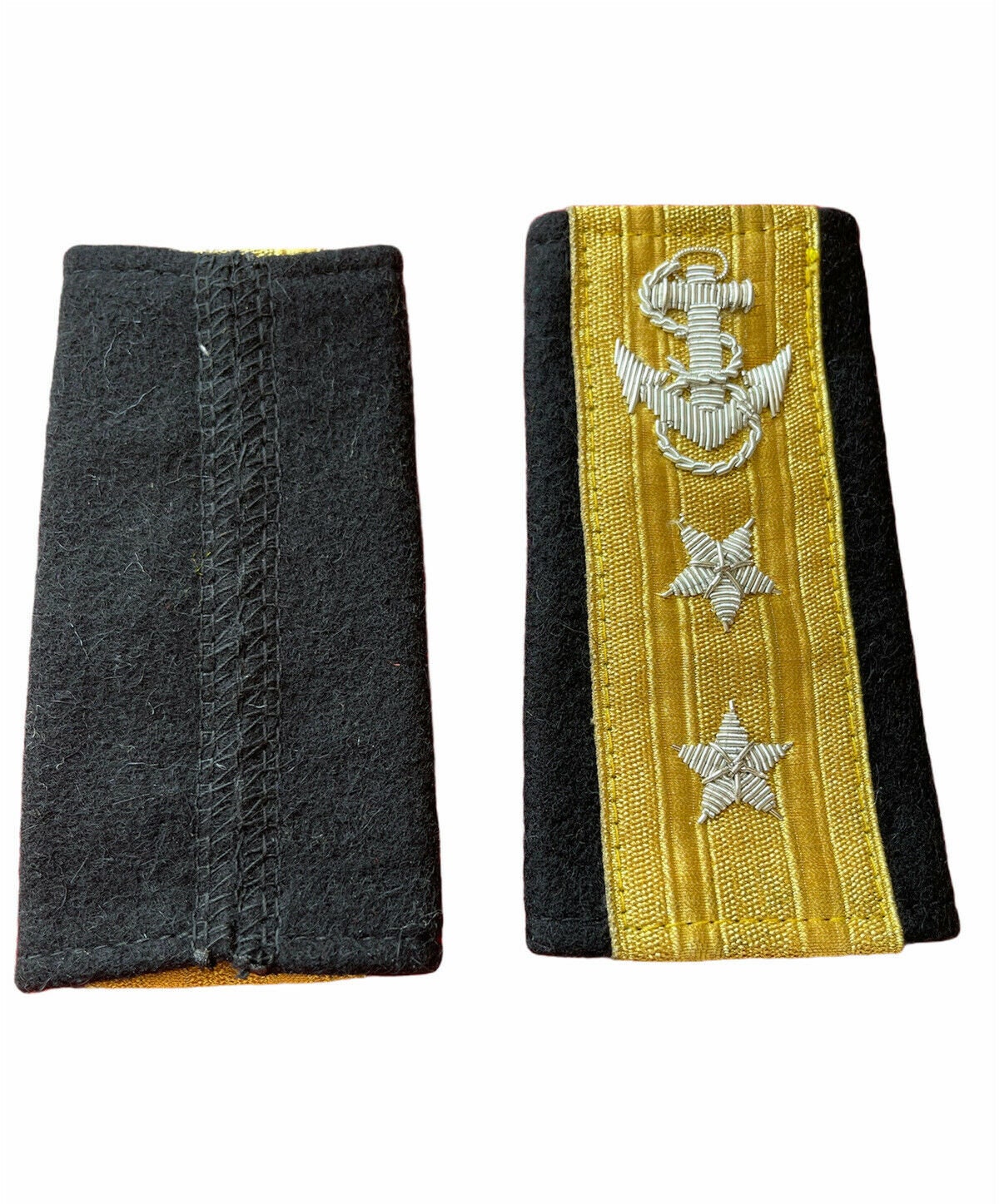 New US Navy Soft SHOULDER BOARDS 2 Stars Admiral | Etsy