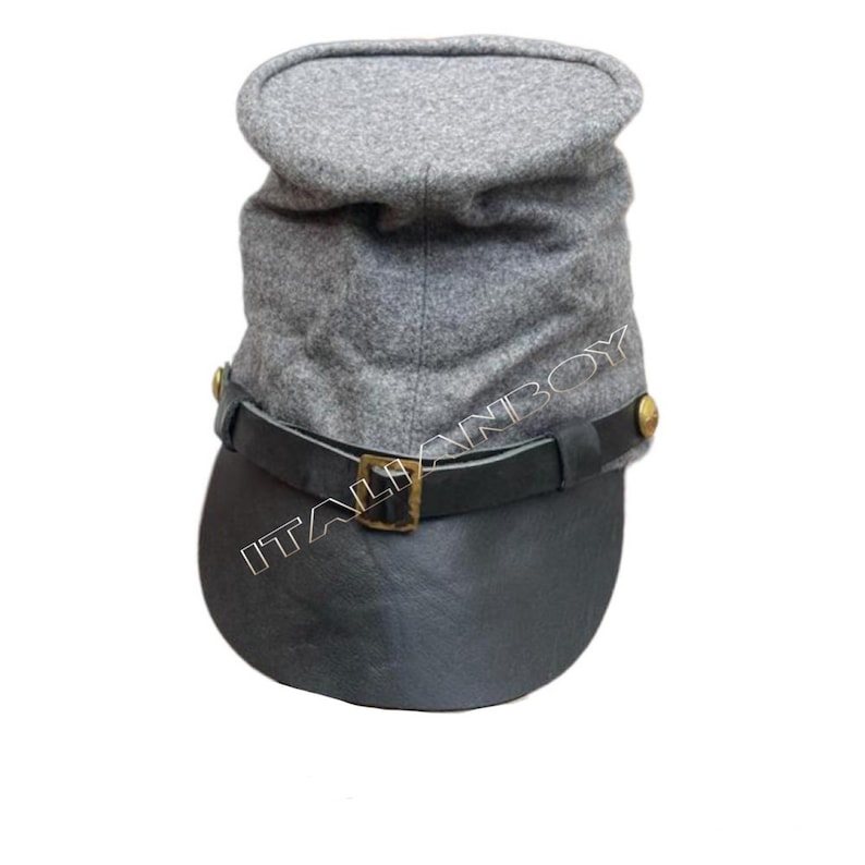 American Civil War Confederate (forage) Bummer Hat Grey Kepi SIZE: (S,M ...