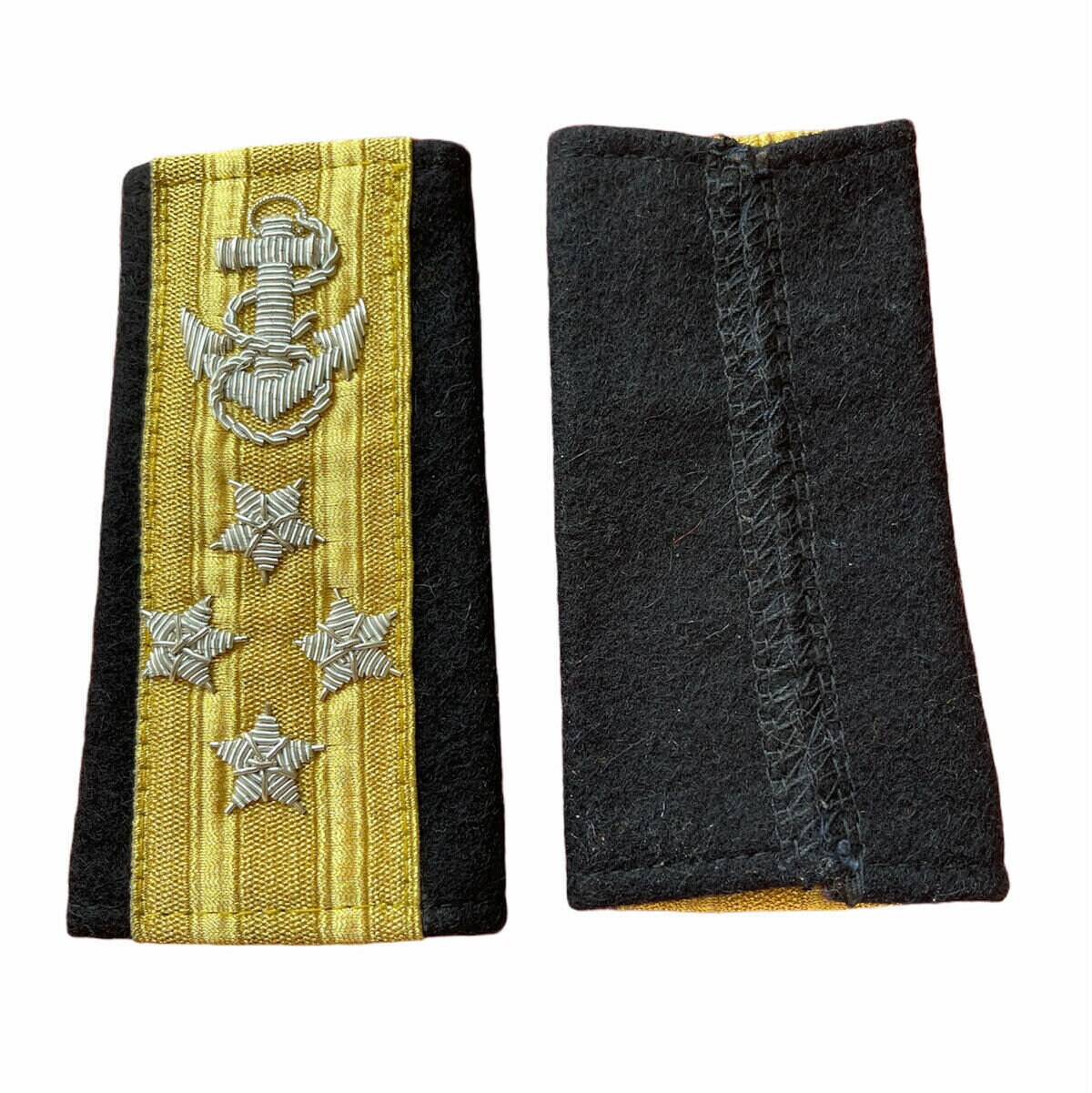 New US Navy Soft SHOULDER BOARDS 4 Stars Admiral pair | Etsy