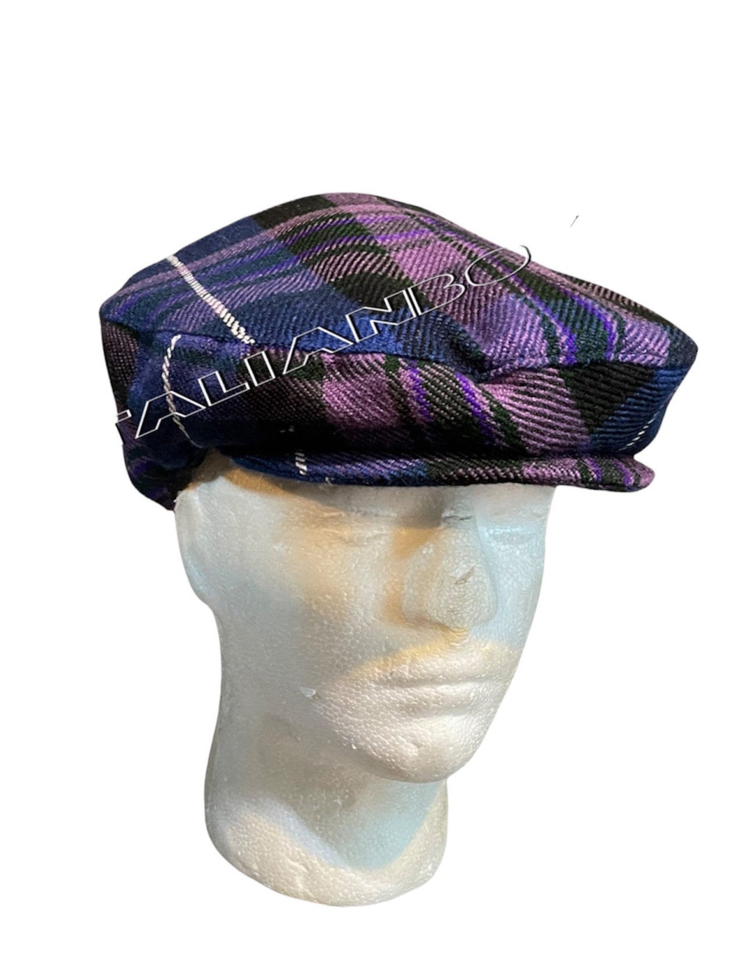 Pride of Scotland Tartan Vintage Scottish Flat Cap / Gentlemens Hat ...