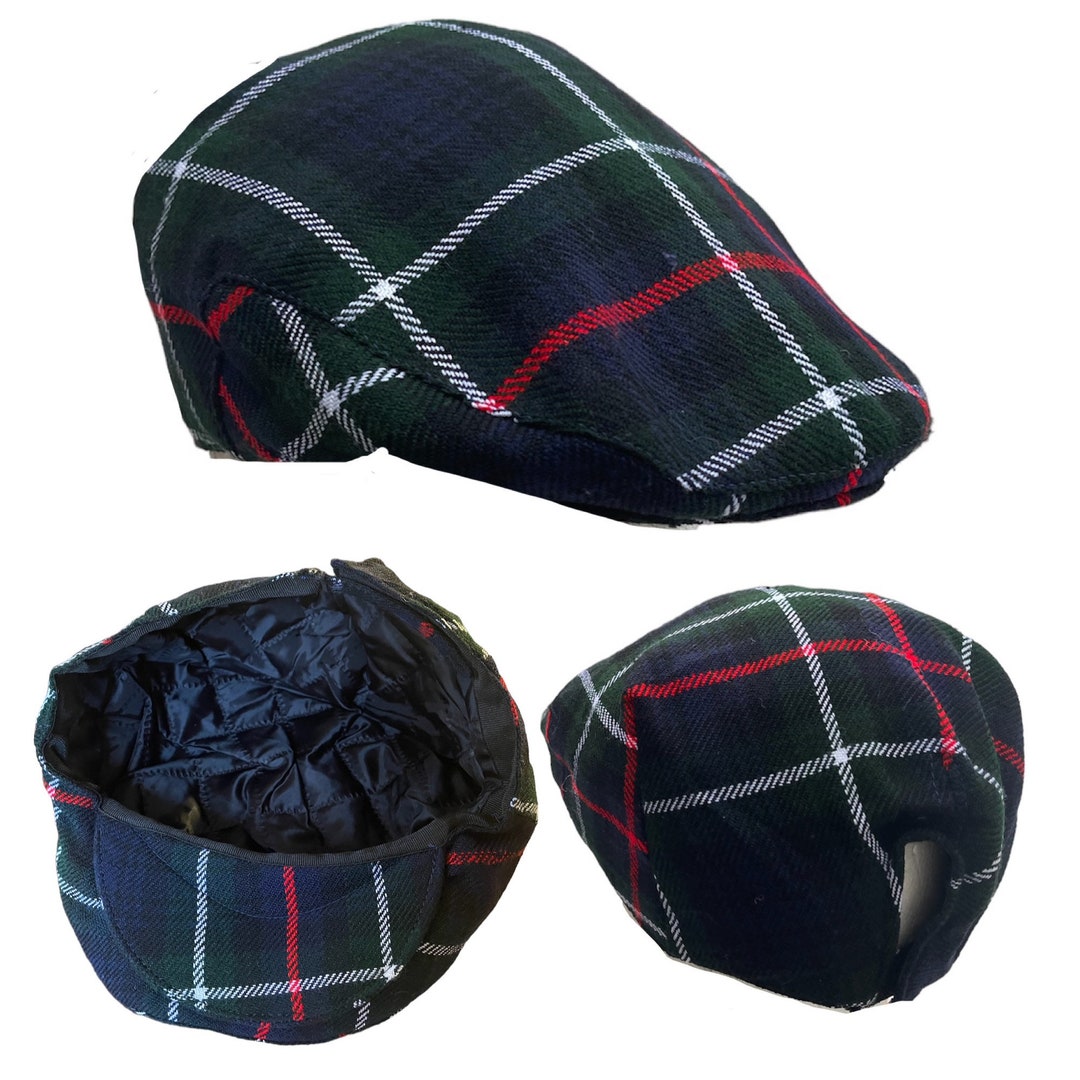 Vintage Scottish Flat Cap / Gentlemens Hat in Mackenzie Tartan - Etsy