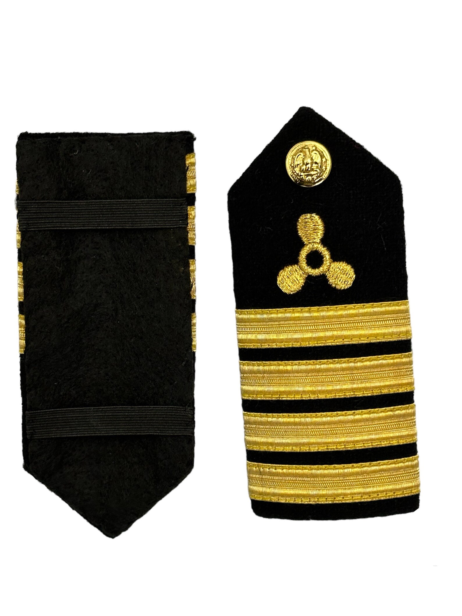 The US Navy Merchant Hard Curved Propeller 4 Gold Bars Epaulette - Etsy