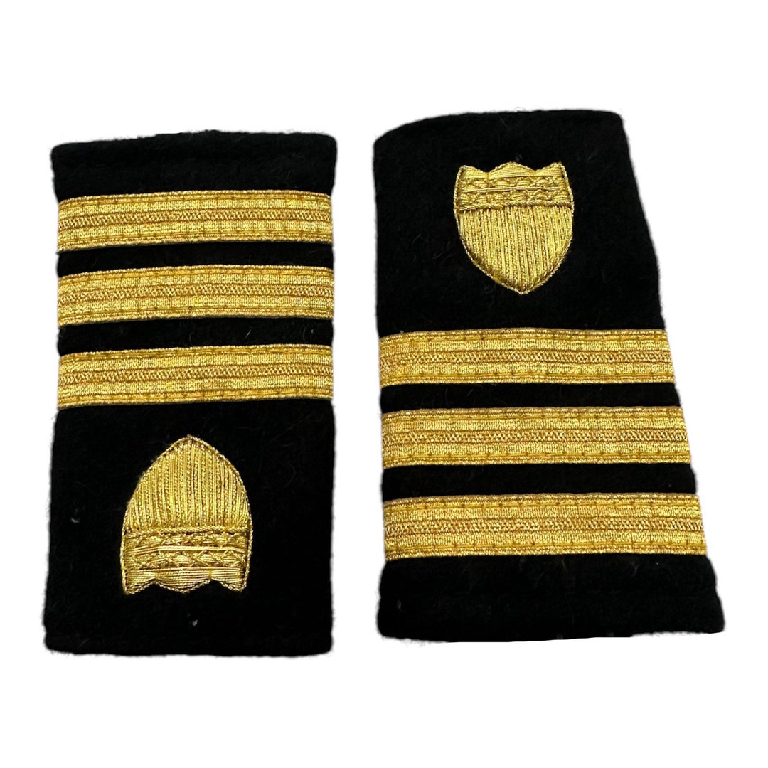 U.S. Coast Guard ENHANCED COMMANDER Shoulder Bord Epaulette Set Pair - Etsy