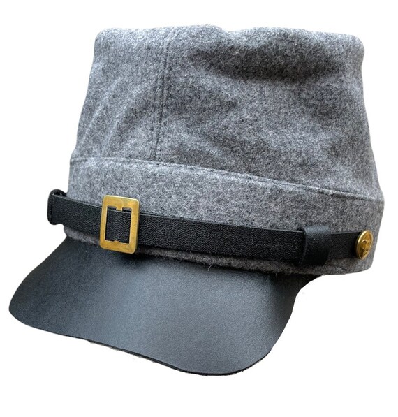 American Civil War Enlisted Confederate Grey Kepi Hat - Etsy