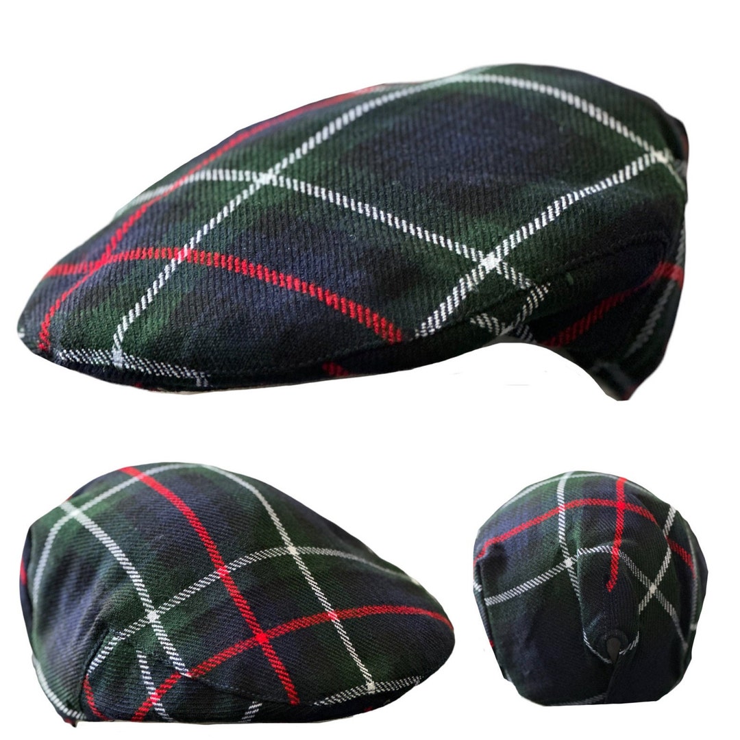 Vintage Scottish Flat Cap / Gentlemens Hat in Mackenzie Tartan - Etsy