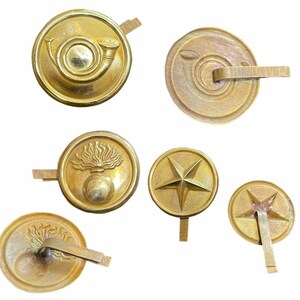 Pair Shako Hat Chain Dimples Star Hunting Grenade Model Smooth Scales ...