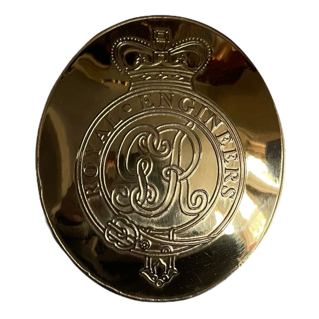 GR Cipher Crown ROYAL ENGINEERS Cross Belt Buckle - Etsy