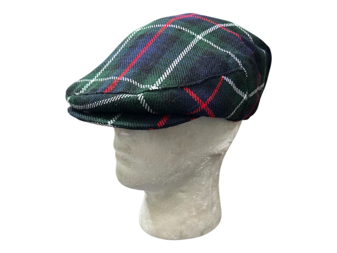 Vintage Scottish Flat Cap / Gentlemens Hat in Mackenzie Tartan - Etsy