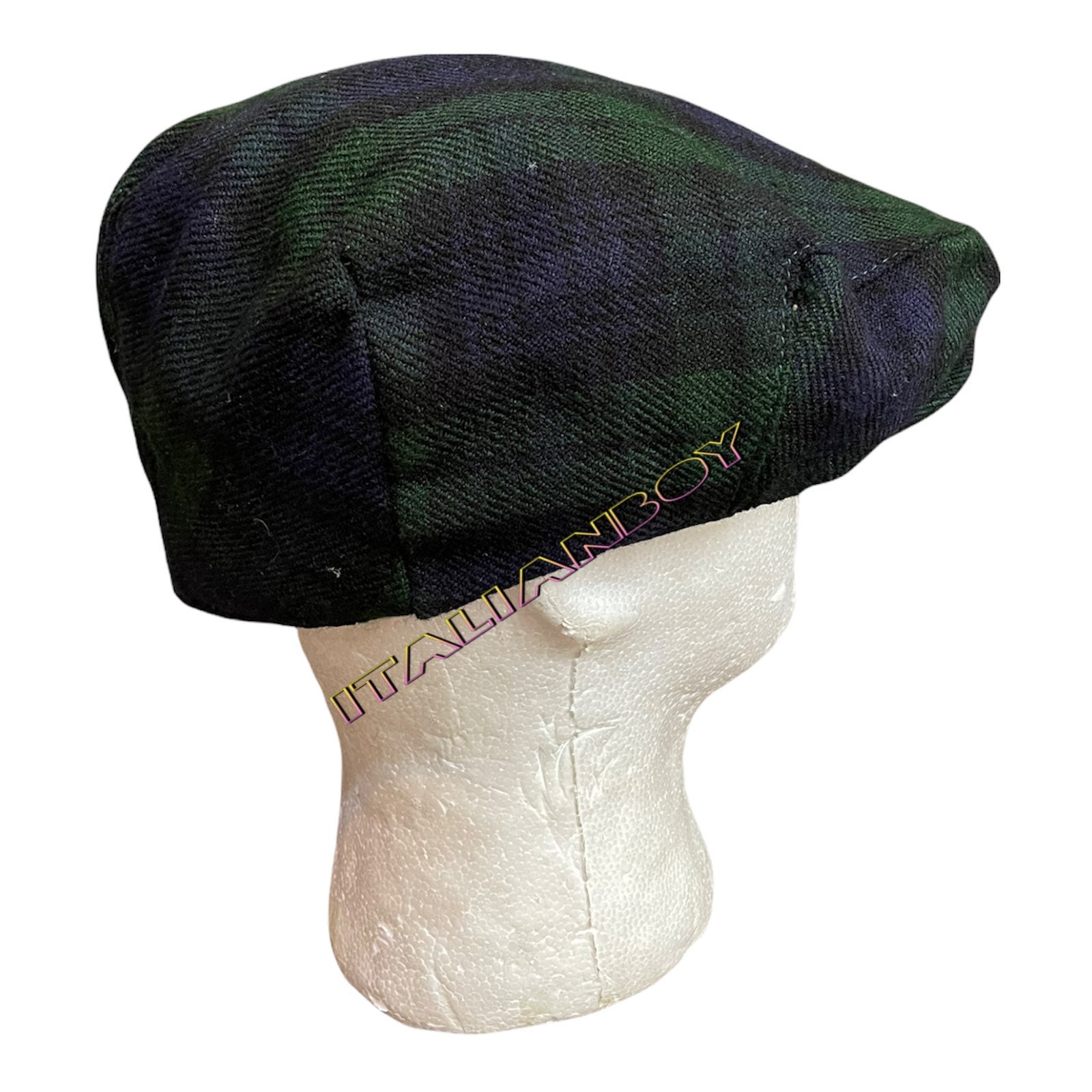 Black Watch Tartan Old Man Style Mans Cap One Size | Etsy