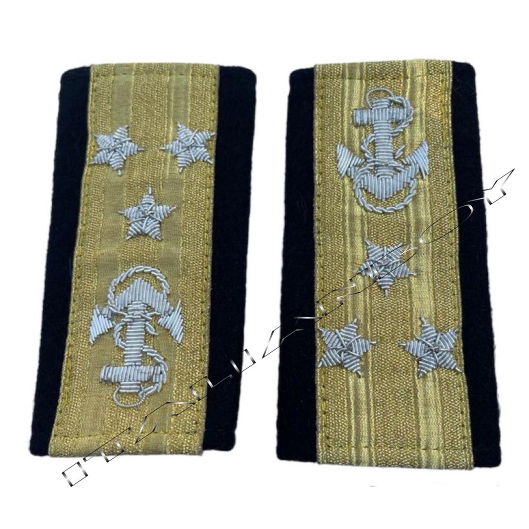 New Us Navy Soft SHOULDER BOARDS 3 Stars ADMIRAL - Etsy
