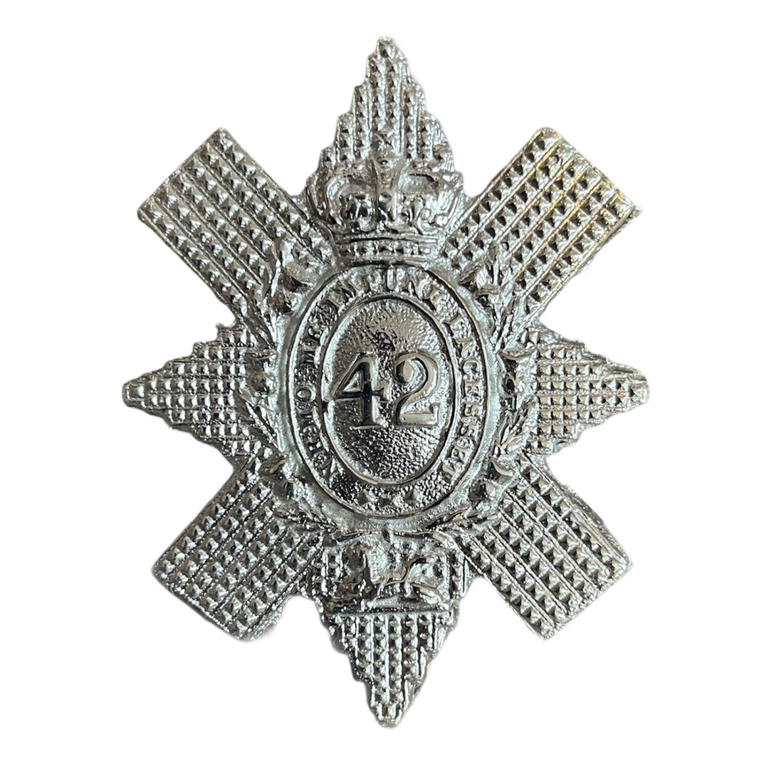 42nd Royal Highlanders Regiment of Foot, Glengarry Cap Badge, Black ...