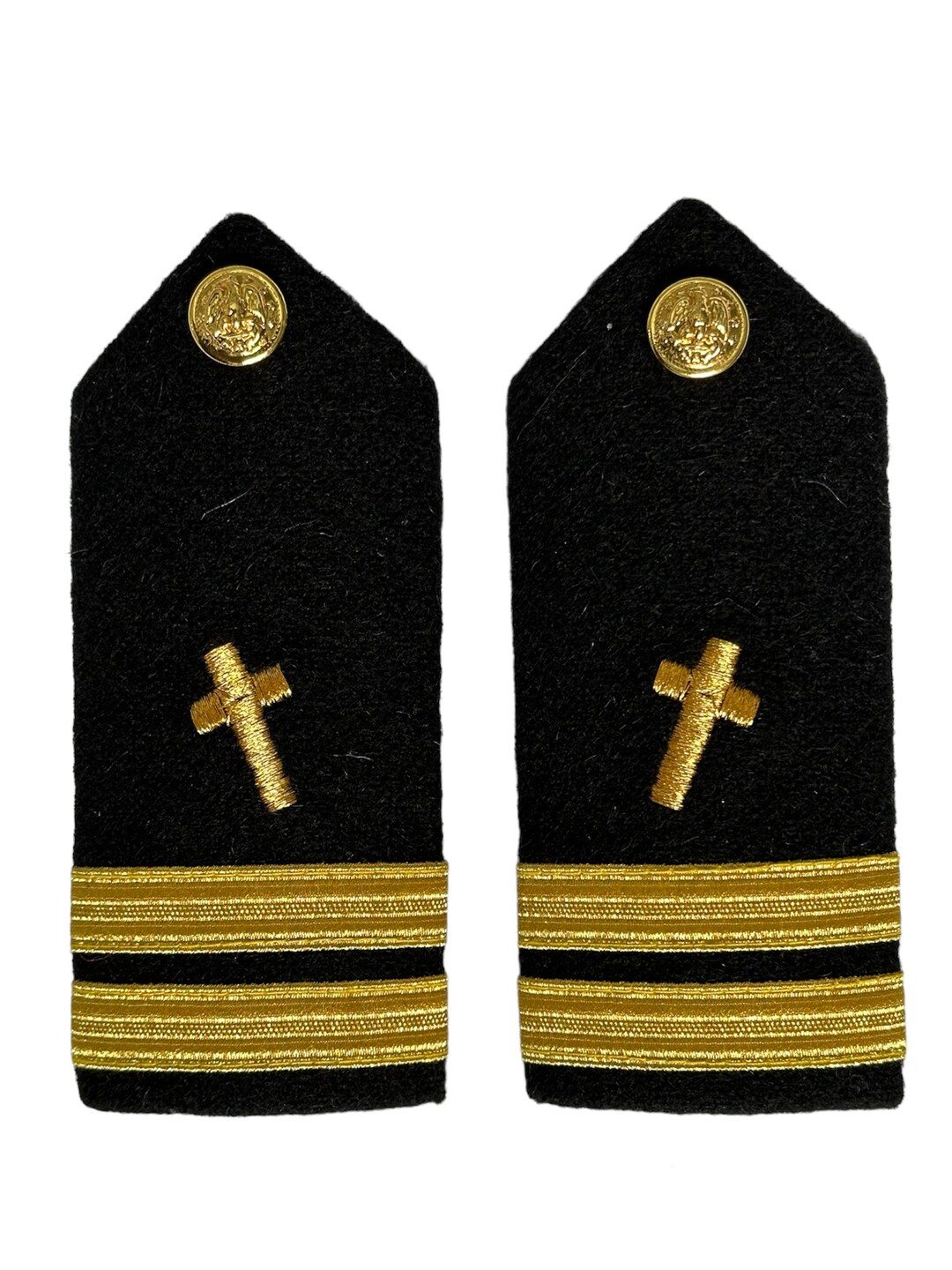 The U.S. Navy Shoulder Board for a Lieutenant Christian Chaplain - Etsy