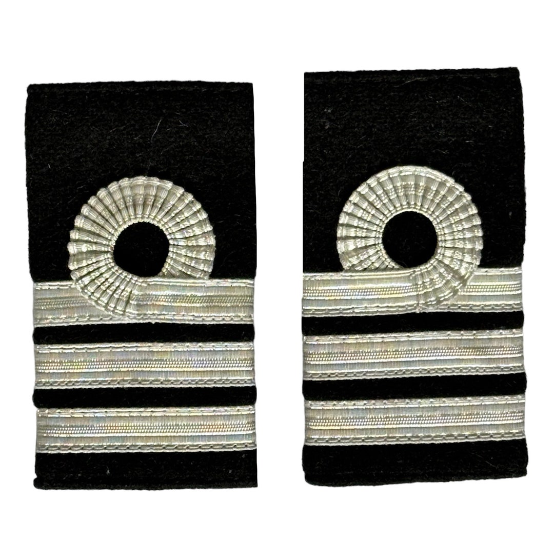 The Army VNMC (vietnam Military Corps) Rank Silver Commander Slip-on ...