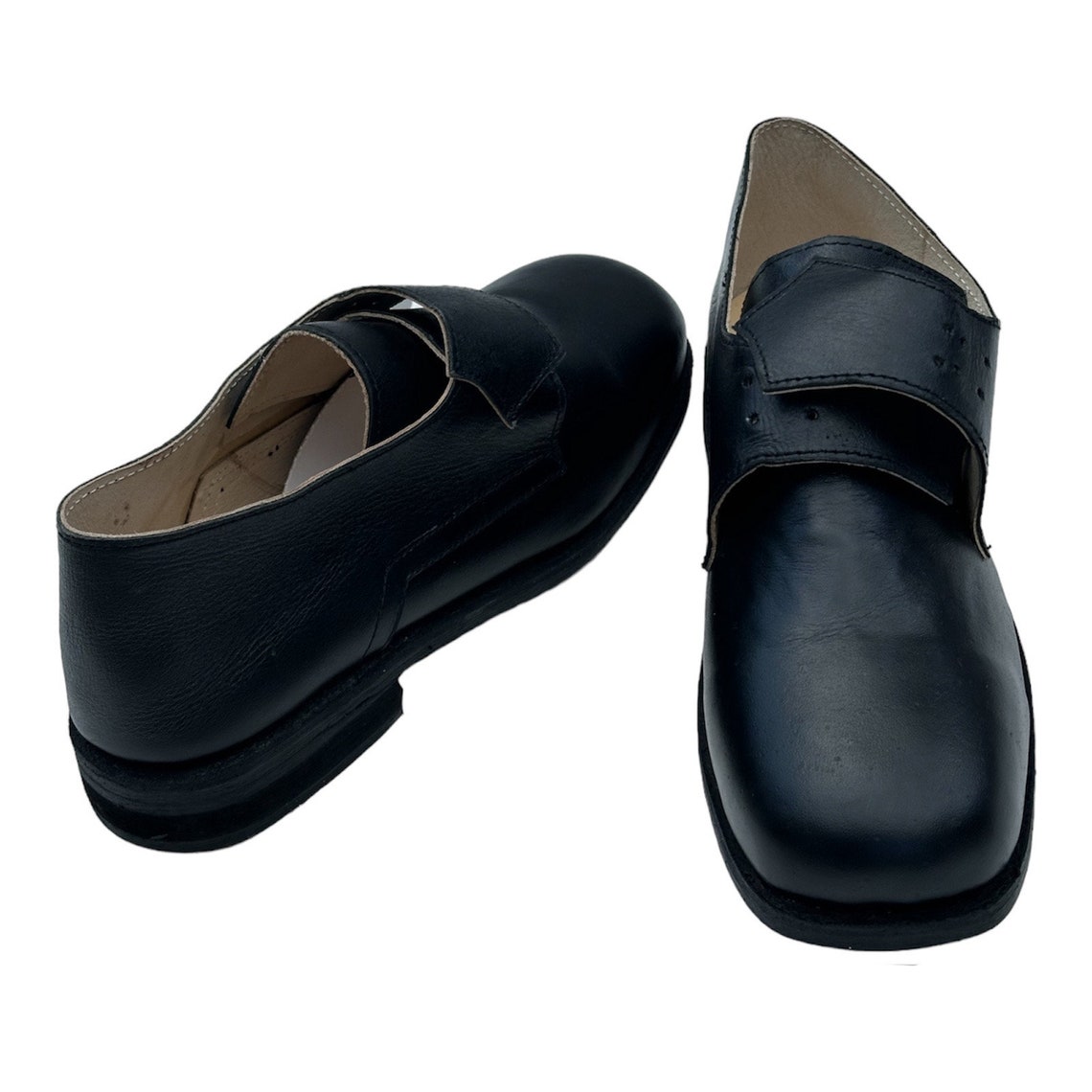 British Napoleon Mens Civil War Real Leather Shoes - Etsy
