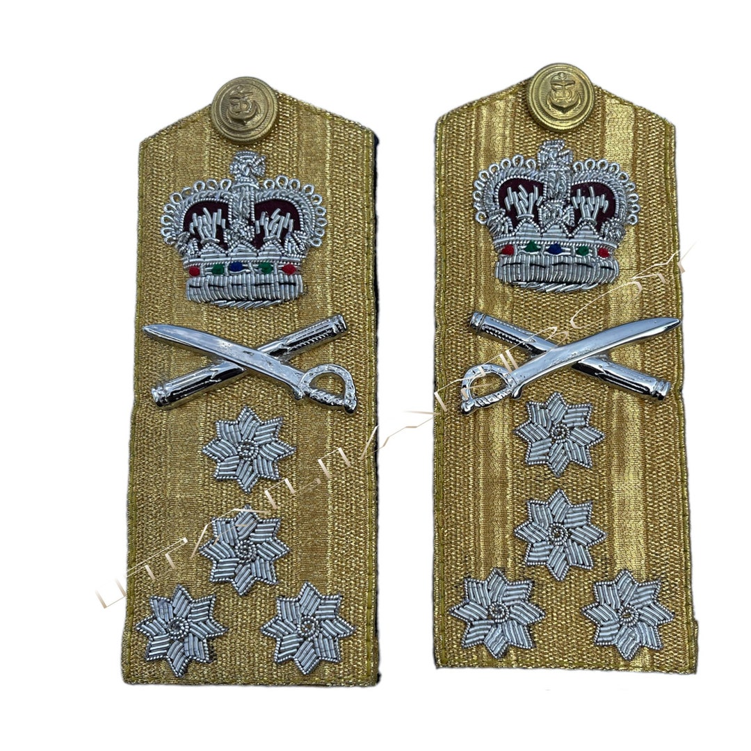 NEW ROYAL NAVY 4 Star Admiral Shoulder Boards - Etsy