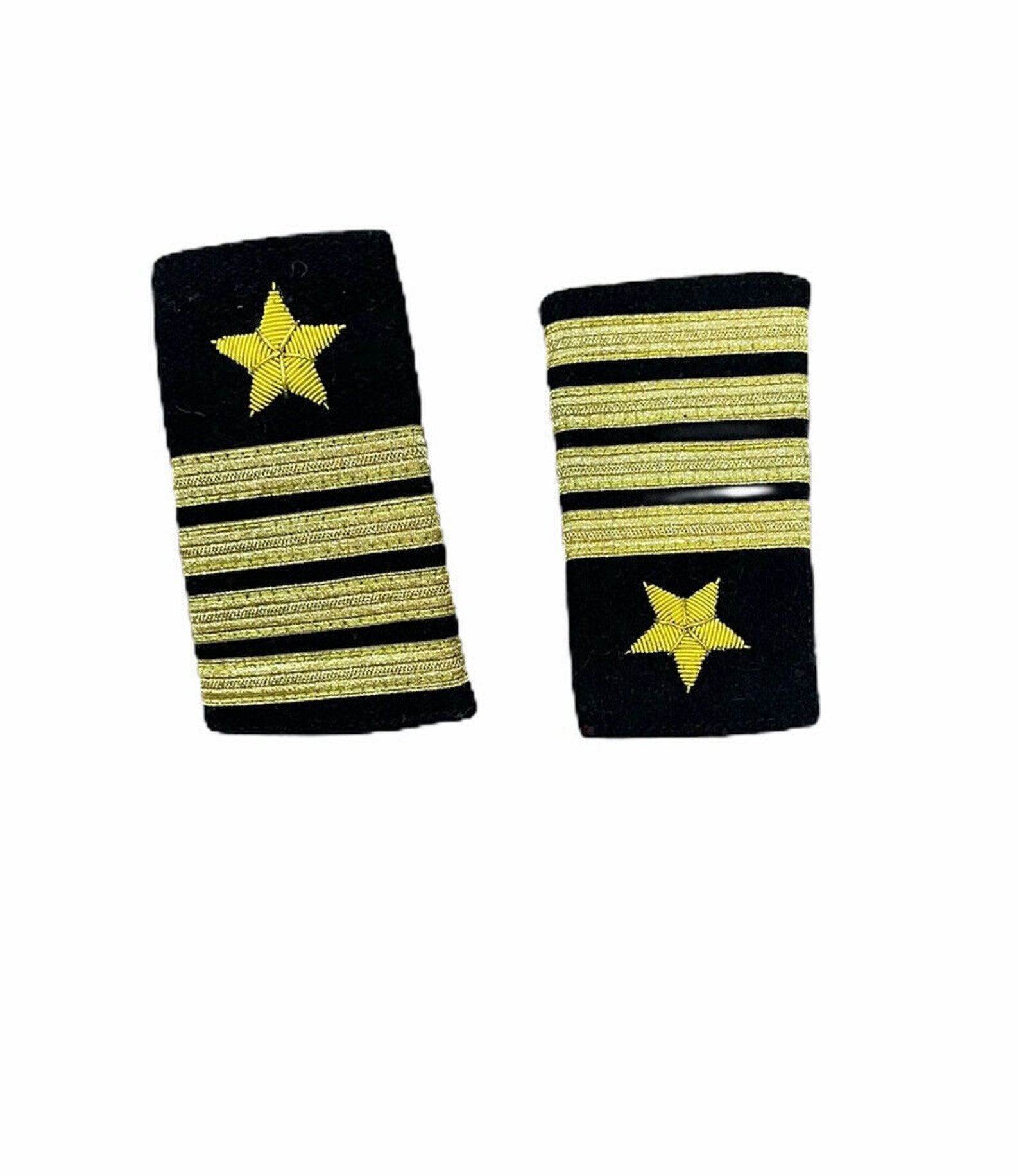 US Navy CAPTAIN Soft SHOULDER Rank Markings Apaulette | Etsy