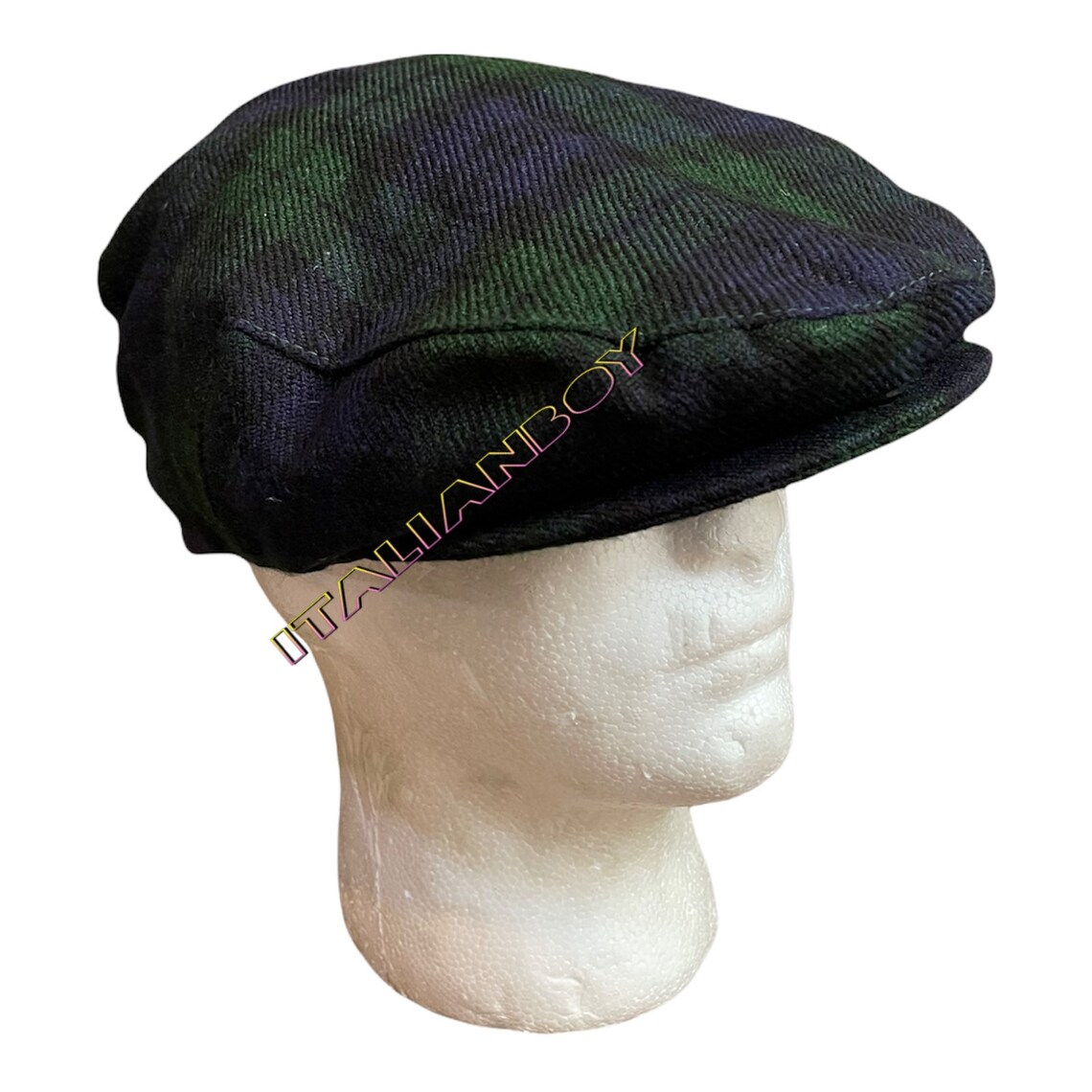 Black Watch Tartan Old Man Style Mans Cap One Size | Etsy