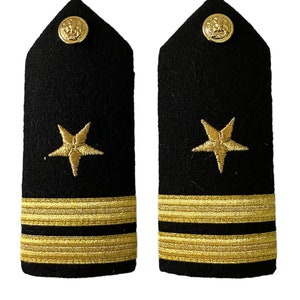 US Navy Lieutenant Rank Hard Shoulder Boards Pair - Etsy