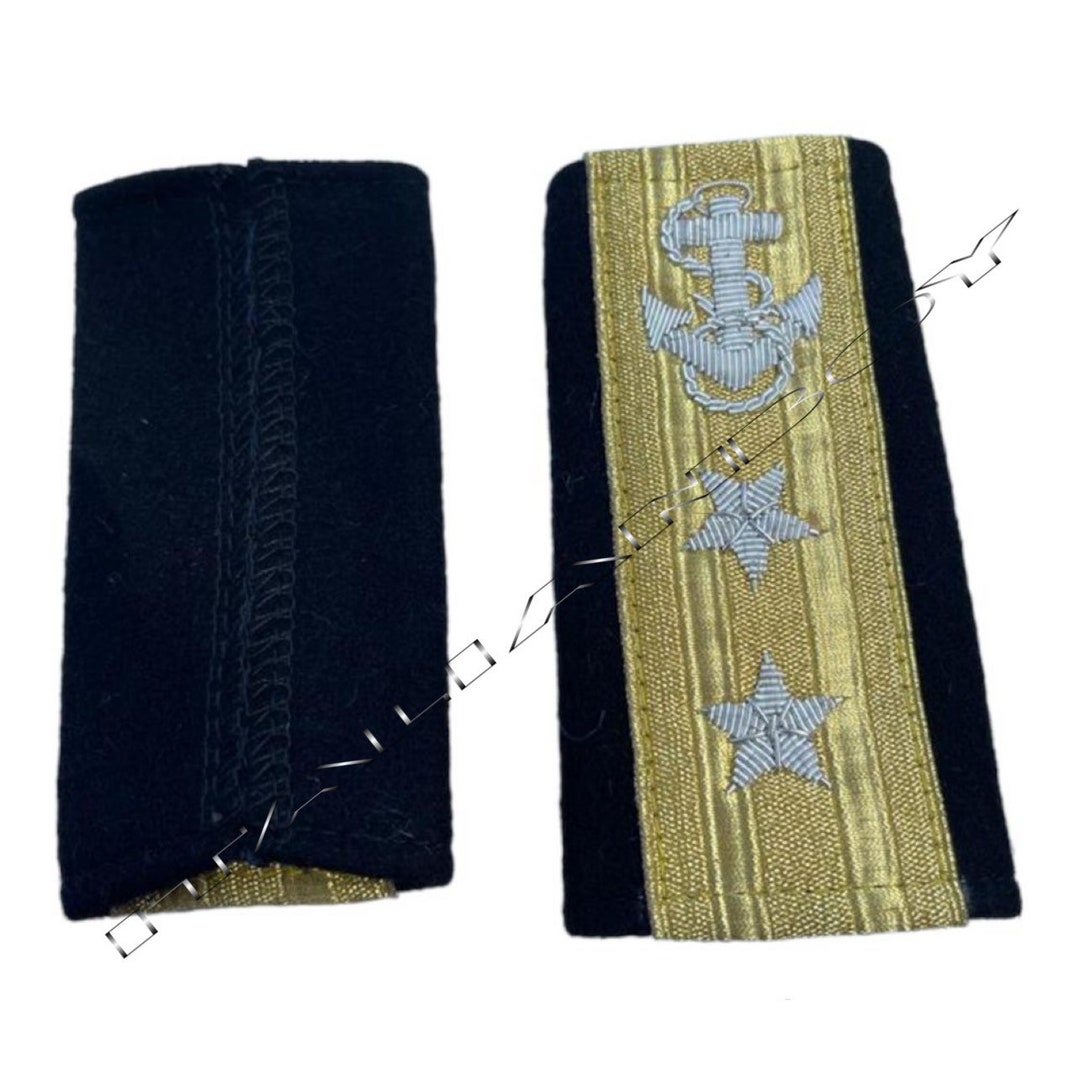 New US Navy Soft SHOULDER BOARDS 2 Stars Admiral - Etsy