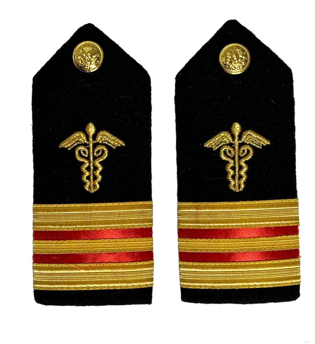WW2 US Navy Ensign Medical Corps Surgeon Lieutenant Commander Shoulder ...