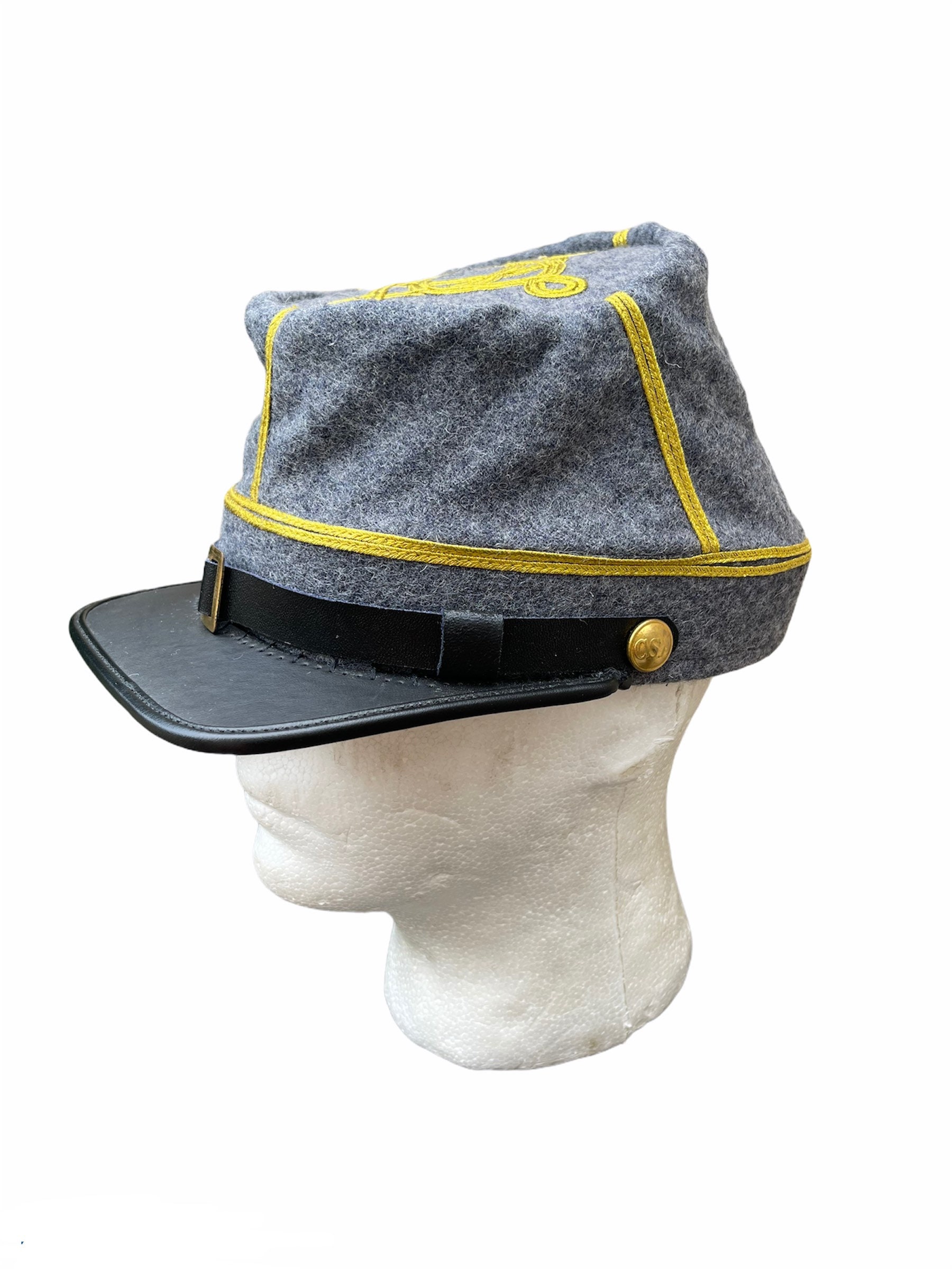 U.S Union civil war CS Captains Kepi Hat | Etsy