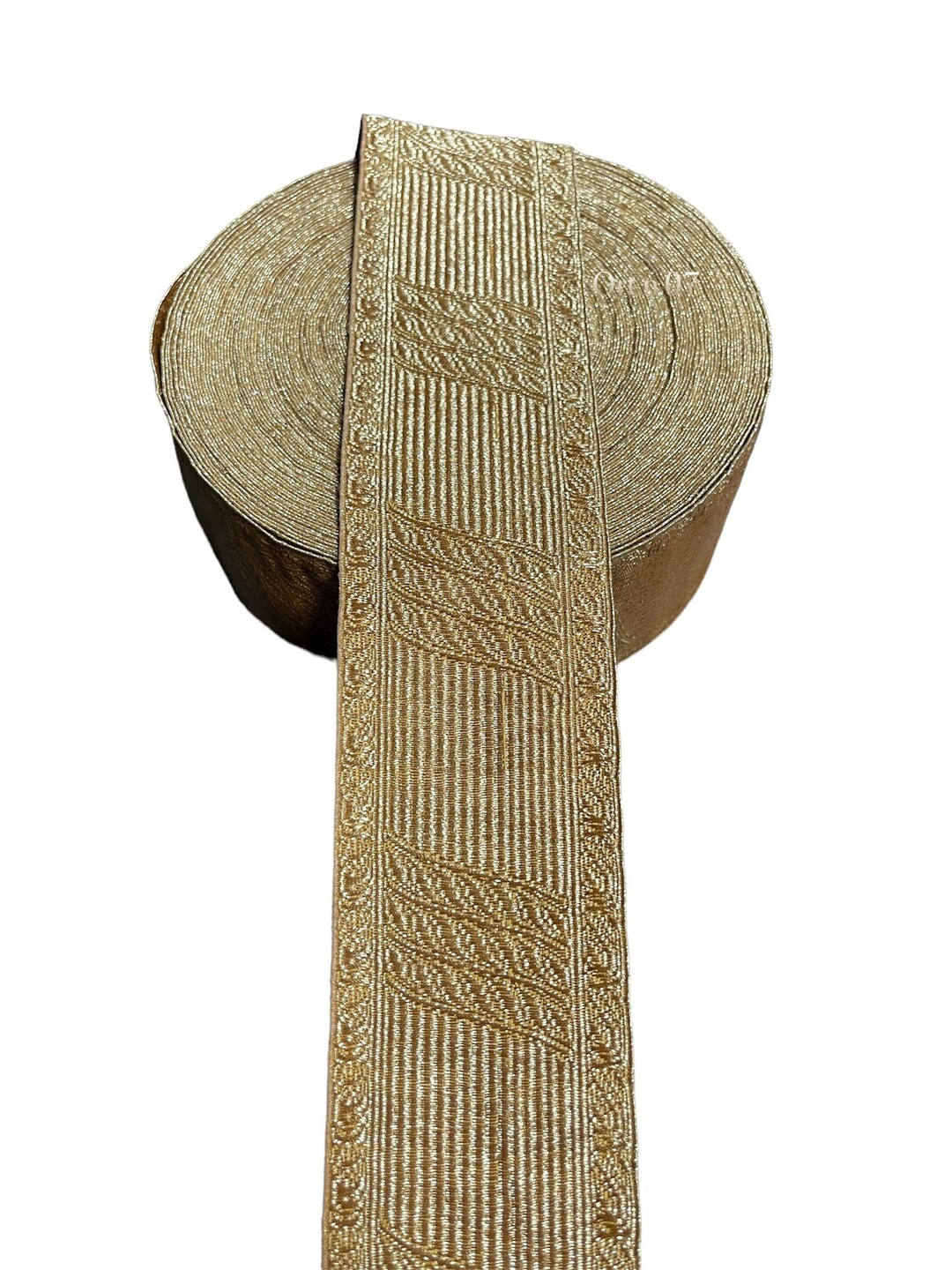 3 ROW LEAF GOLD Mylar Braid Lace for Army, Military, Uniform, Costume ...