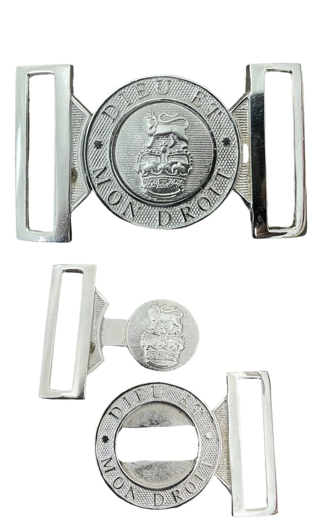 Royal Insignia Dieu Et Mon Droit Chrome Belt Buckle - Etsy