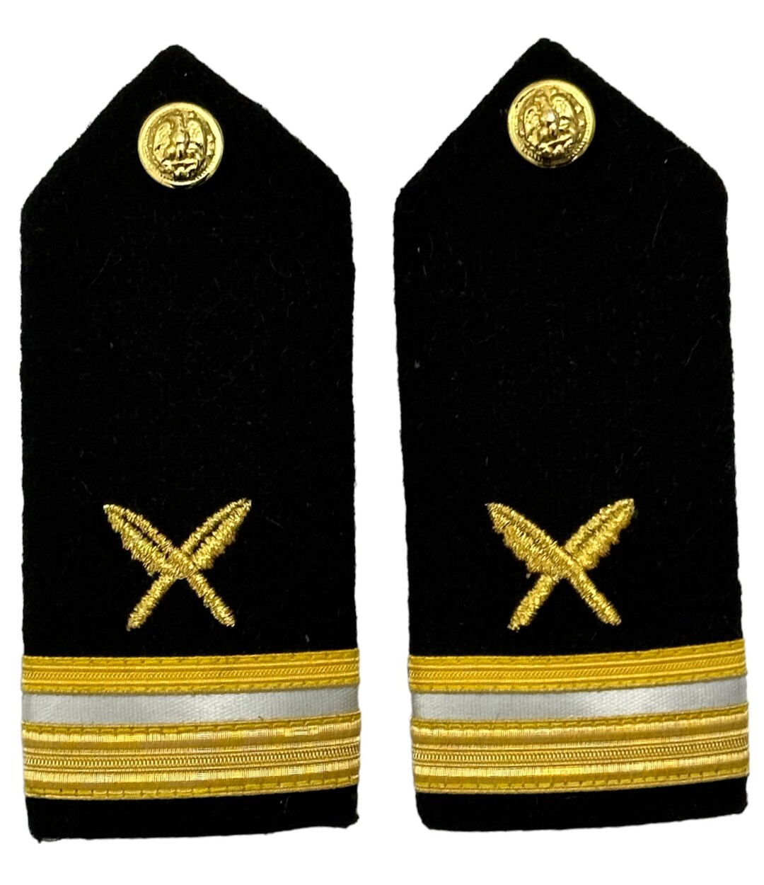 The US Navy Ships Clerk Shoulder Board With One and a Half Bars Pair - Etsy