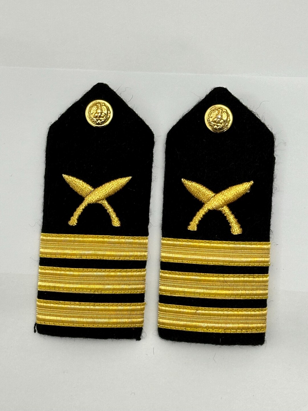 US Navy Ships Lieutenant Shoulder Board 3 Bar Pair - Etsy