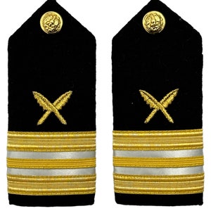 The US Navy Ships Clerk Shoulder Board With Two and a Half Bars Pair - Etsy