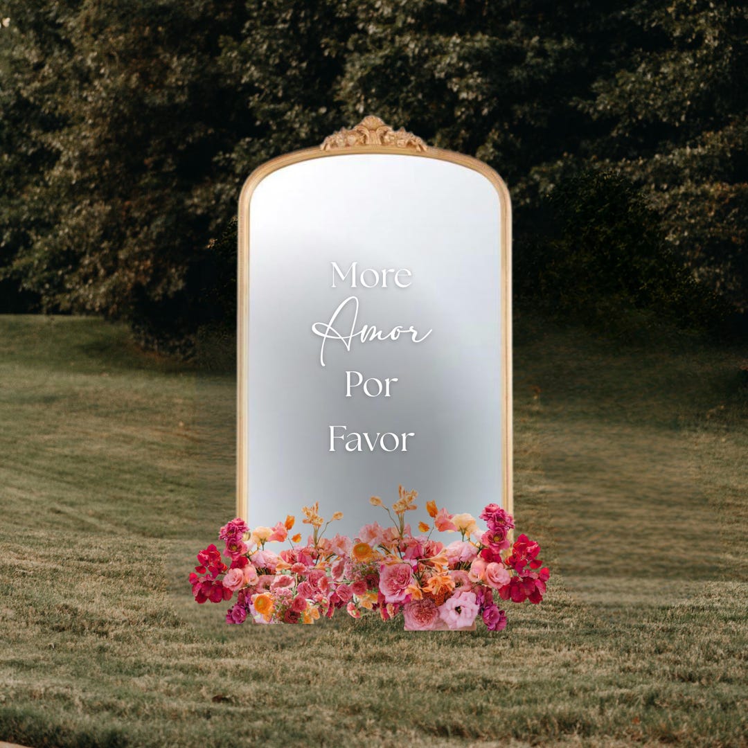 "more Amor Por Favor" Adhesive Stickers, Wedding Decoration, Colorful ...