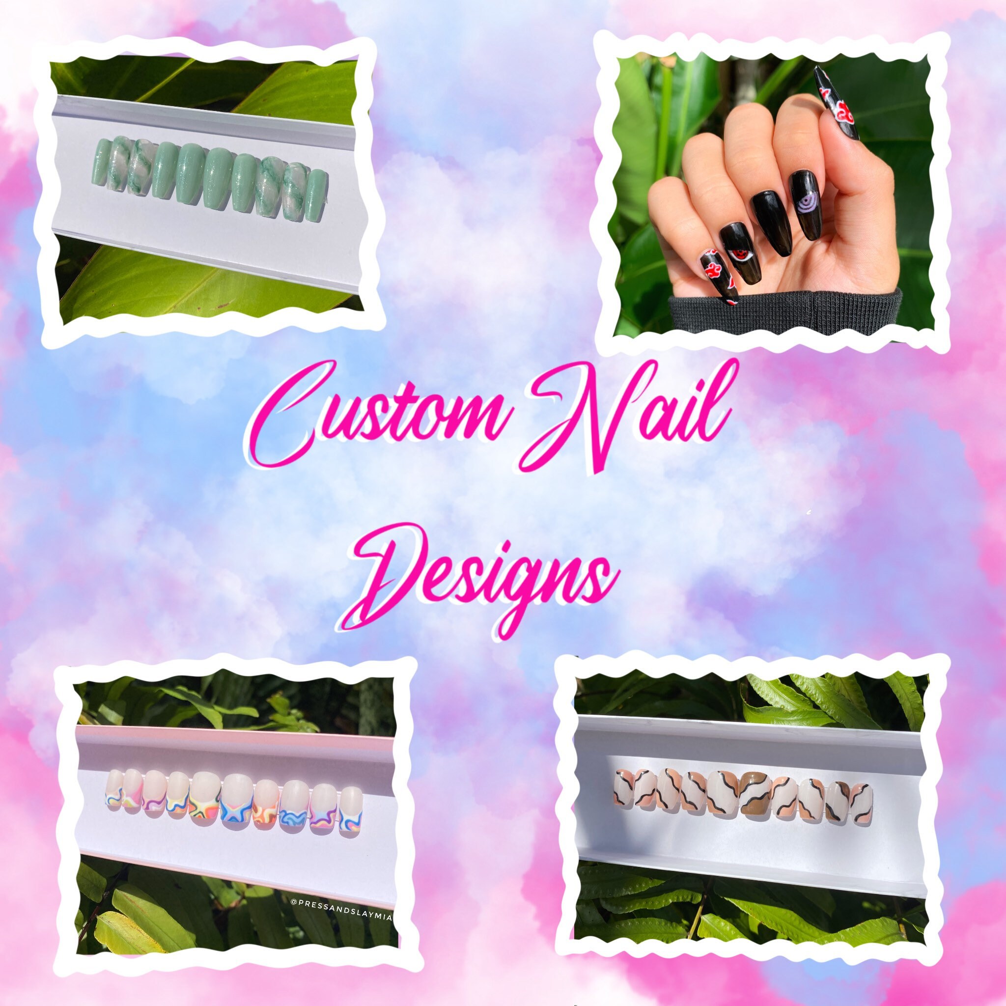 Custom Design Made to Order Press on Nails - Etsy