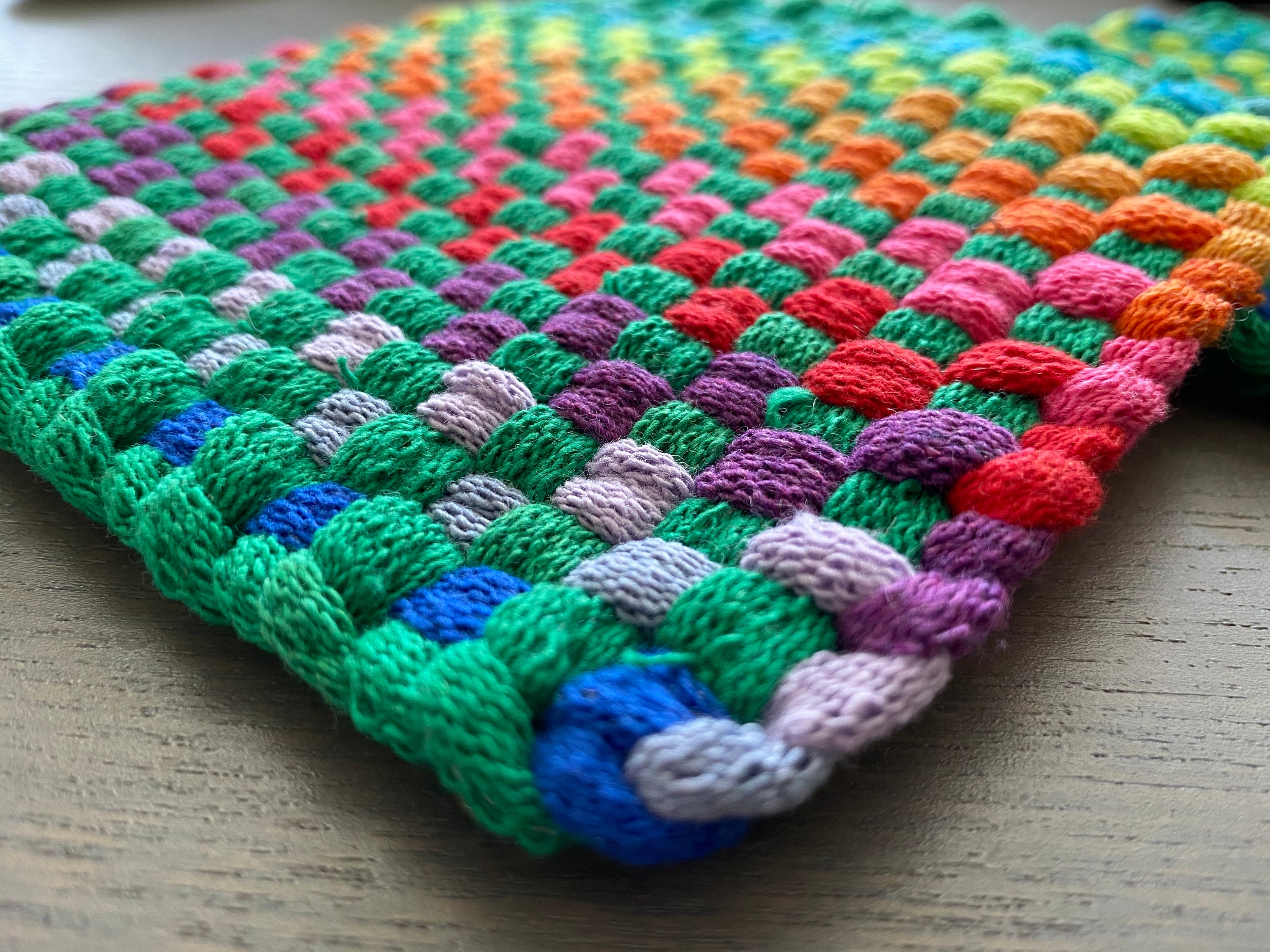 Handmade Loomed Potholder Lucky Charms Set 2 Artisan Gift | Etsy