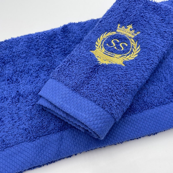 Royal Blue Towel Set - Etsy