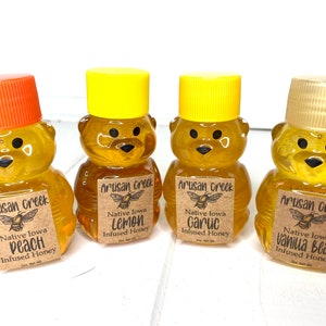 Mini 2oz Honey Bear-22 Flavors to Choose From, Tiny Honey Bear Gift ...