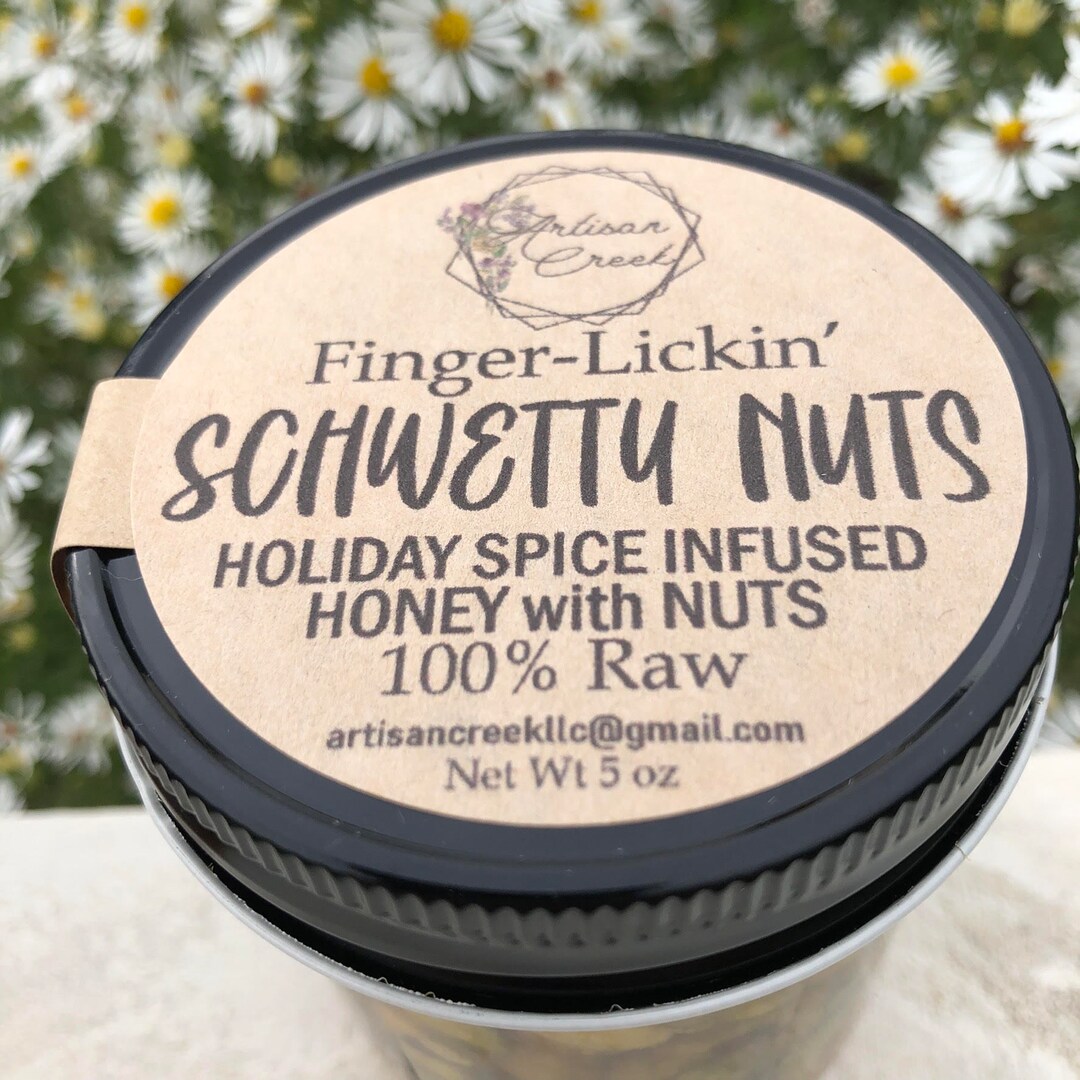 SCHWETTY NUTS - Holiday Spice Finger Lickin Nuts & Honey, Infused Honey ...