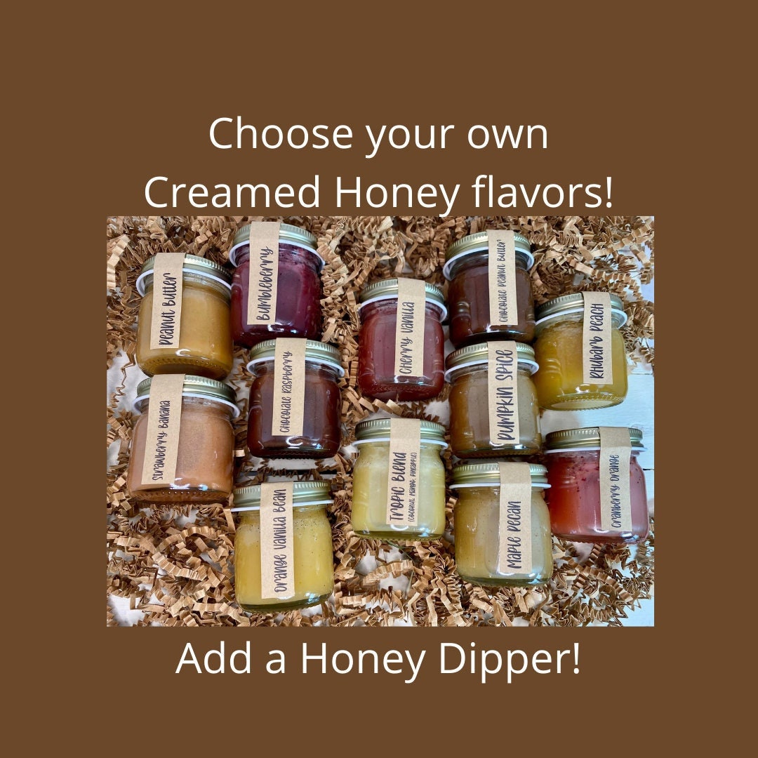 Creamed Honey Sampler Flight - Choose Your Own Flavors, Honey Variety ...