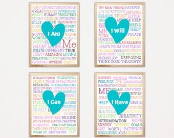 Positive Affirmations Posters I AM Affirmations, Alphabet Affirmations ...