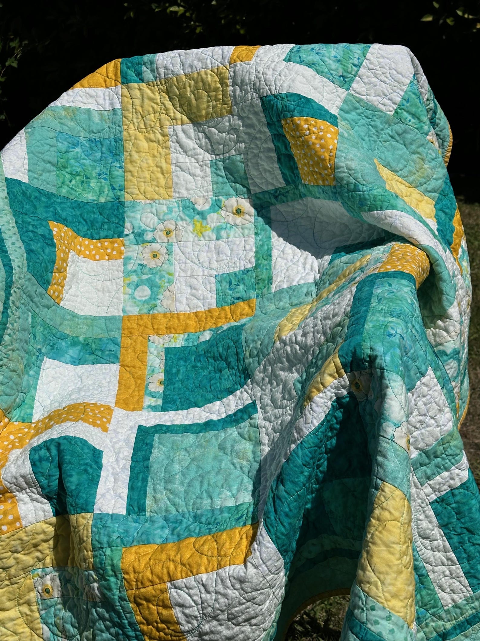 Lotsa Dots Quilted Throw - Etsy