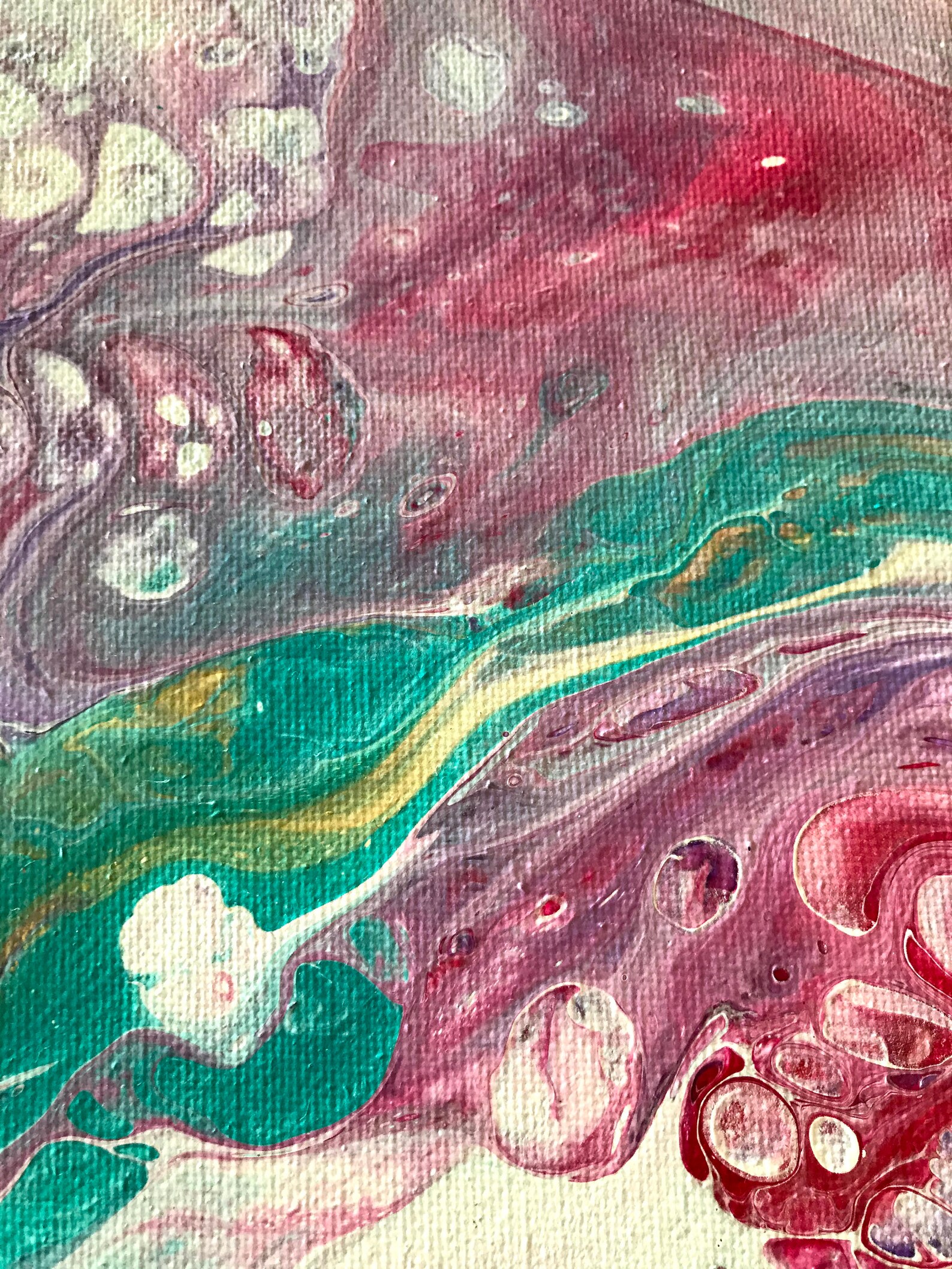 Handmade Wall Art on Canvas Using Liquid Acrylic Pours - Etsy