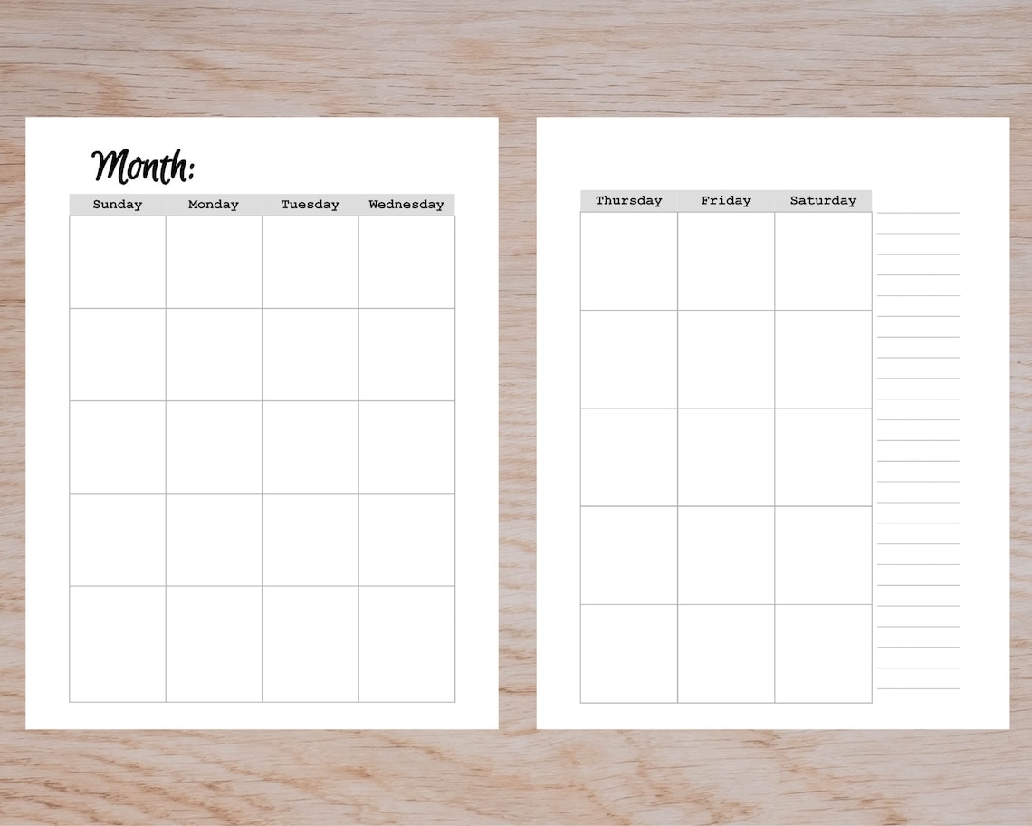 Monthly Finance Planner Budget Planner Cursive PDF Printable - Etsy