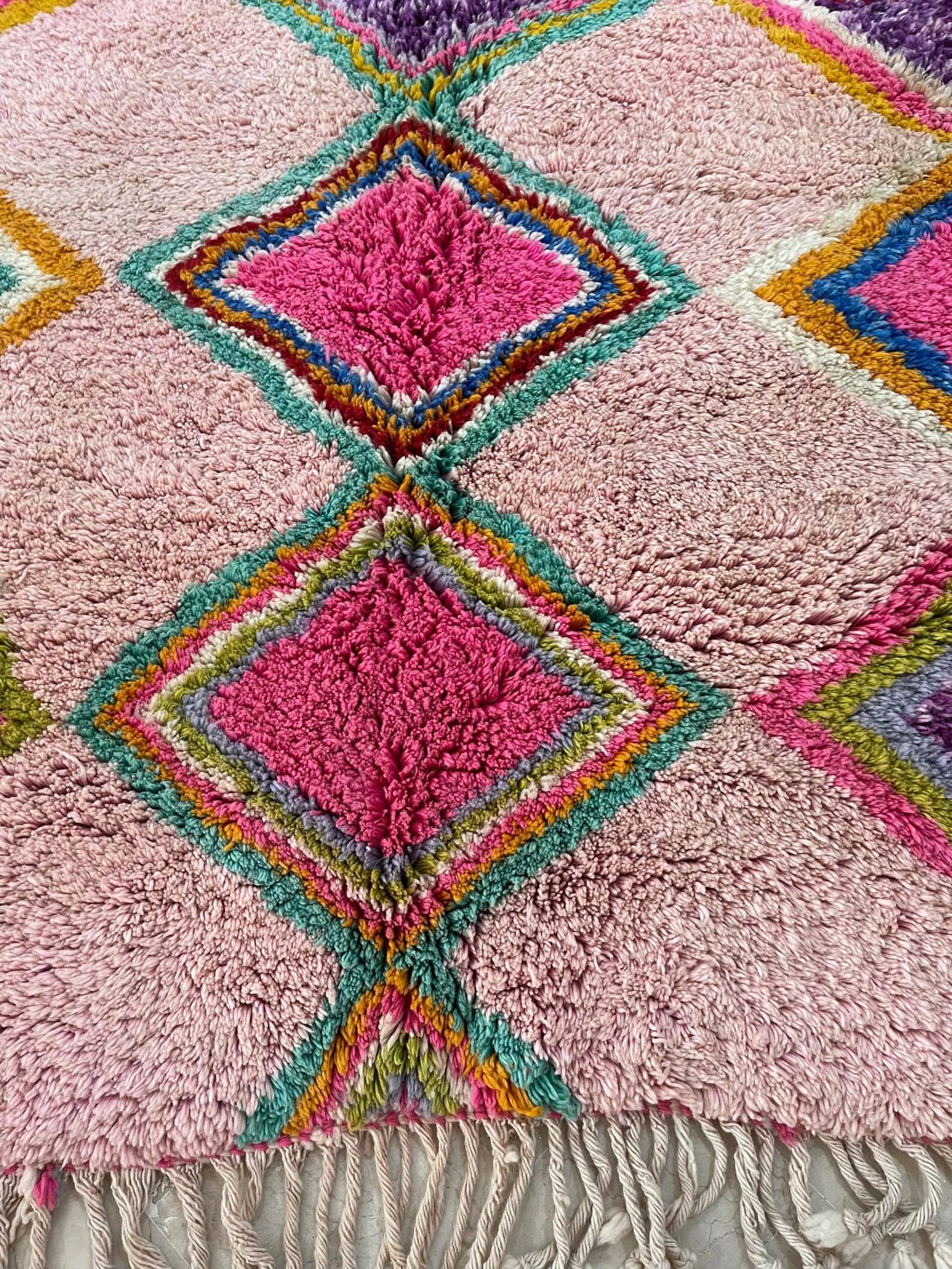 Custom Soft Moroccan Rug Pink Moroccan Rug Rainbow Rug - Etsy