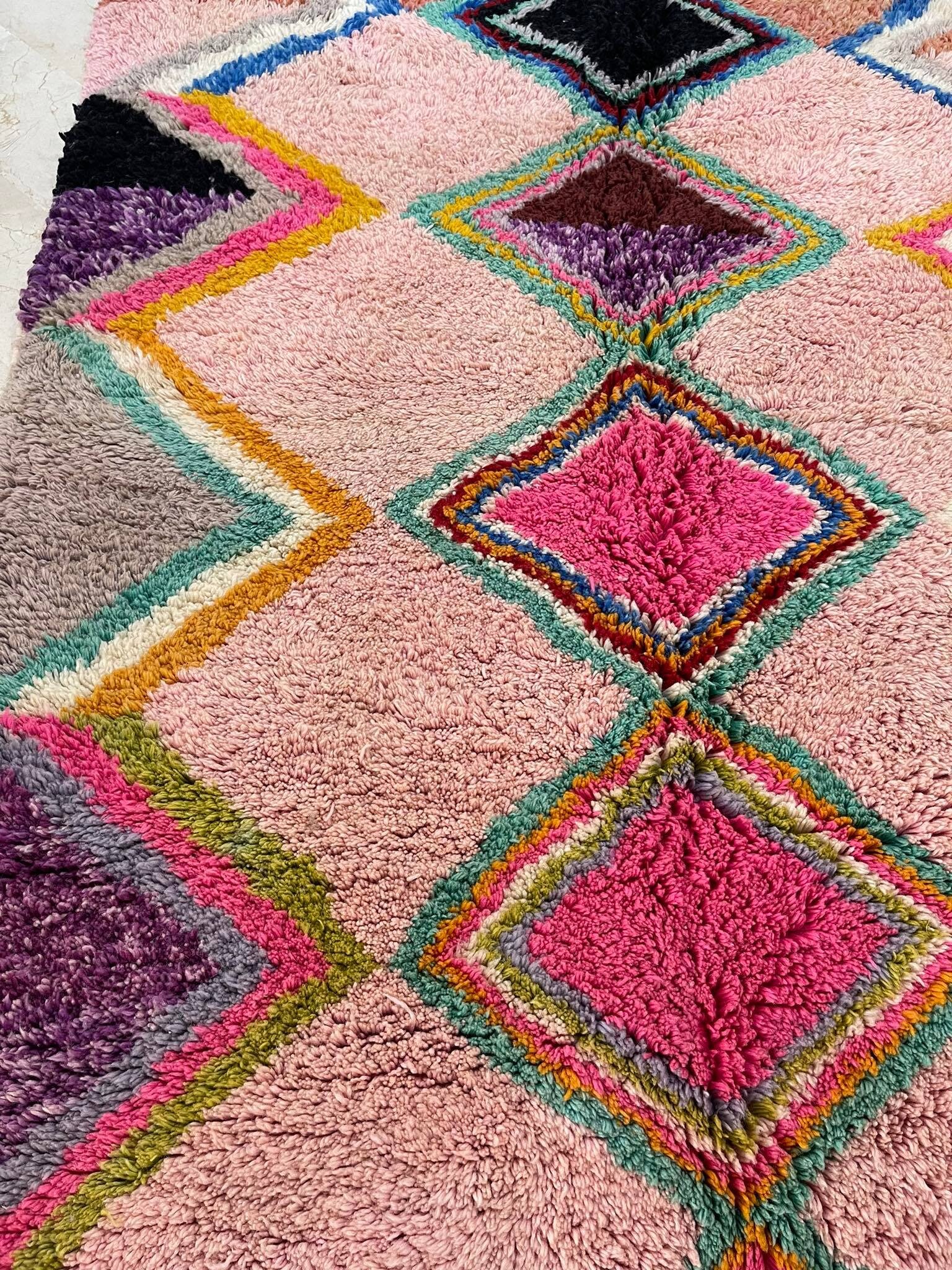 Custom Soft Moroccan Rug Pink Moroccan Rug Rainbow Rug - Etsy