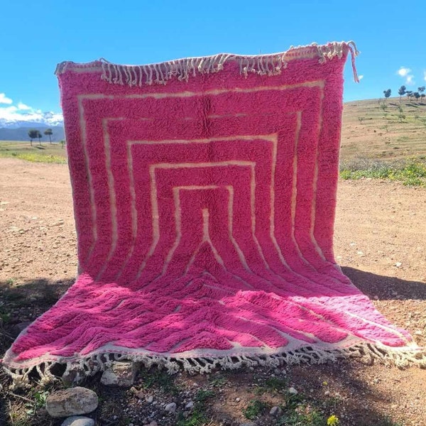 Pink Moroccan Rug - Etsy