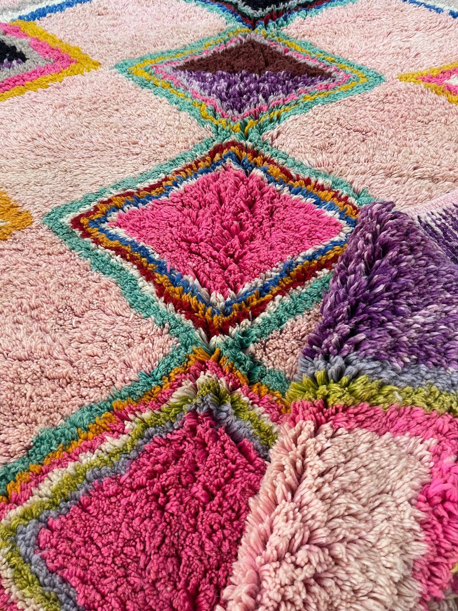 Custom Soft Moroccan Rug Pink Moroccan Rug Rainbow Rug - Etsy
