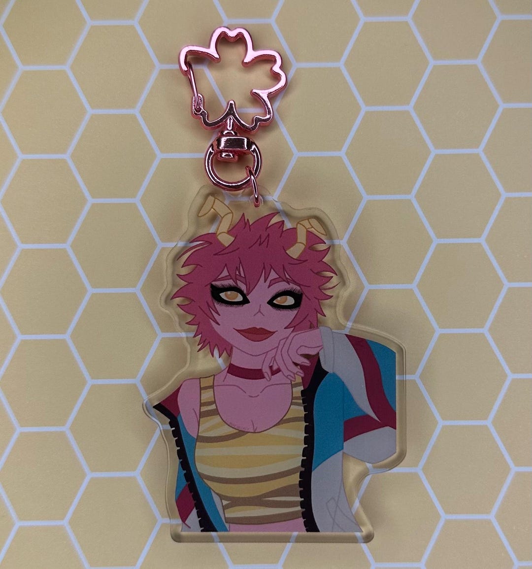 MHA Mina Ashido Keychain - Etsy